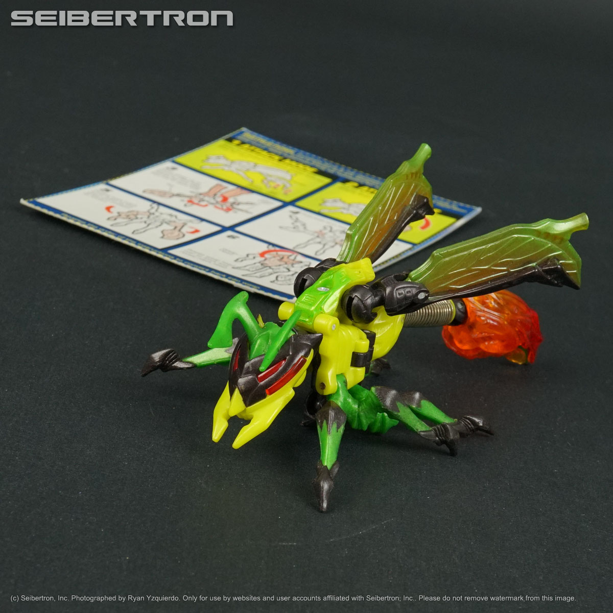 BUZZSAW Transformers Beast Machines Basic + instructions Hasbro 2000 ...