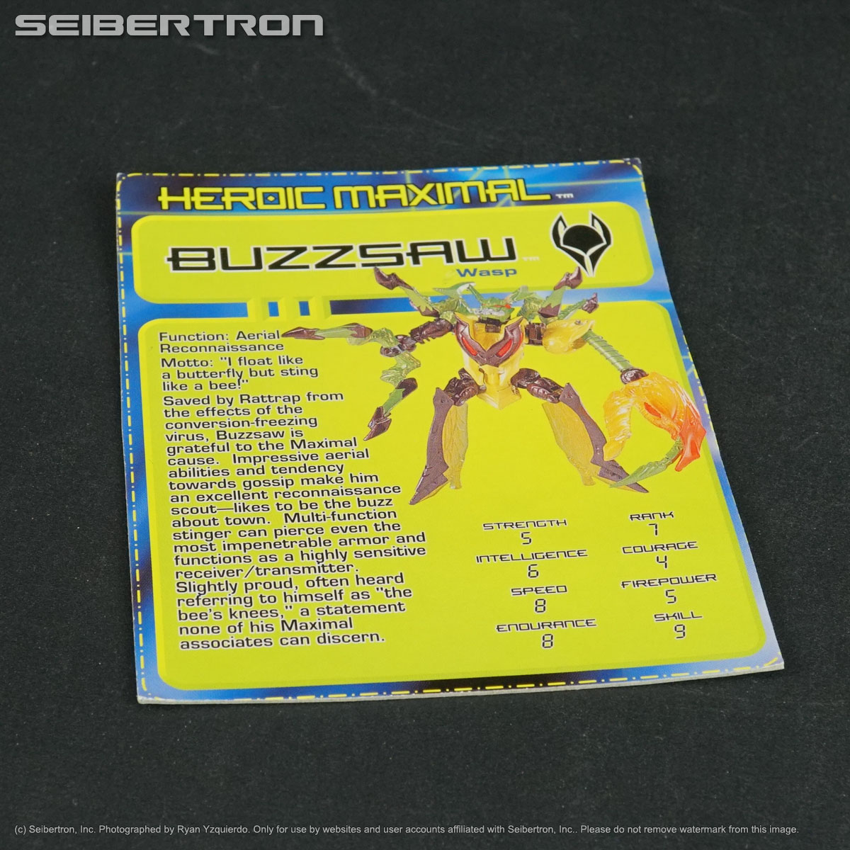 BUZZSAW Transformers Beast Machines Basic + tech spec Hasbro 2000 ...