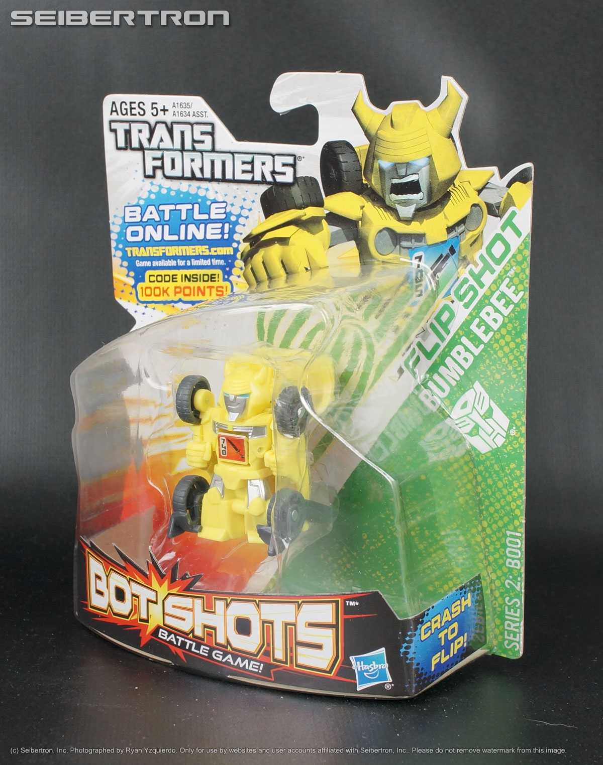 Flip Shot BUMBLEBEE Transformers Bot Shots Series 2 B001 Series New ...