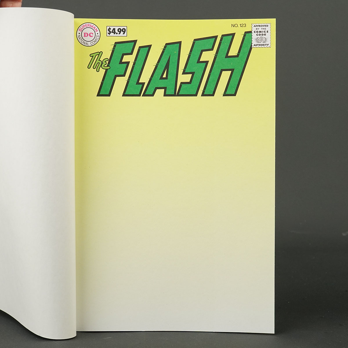 FLASH #123 Facsimile Cvr B blank sketch DC Comics 2024 ptg 1123DC805 ...
