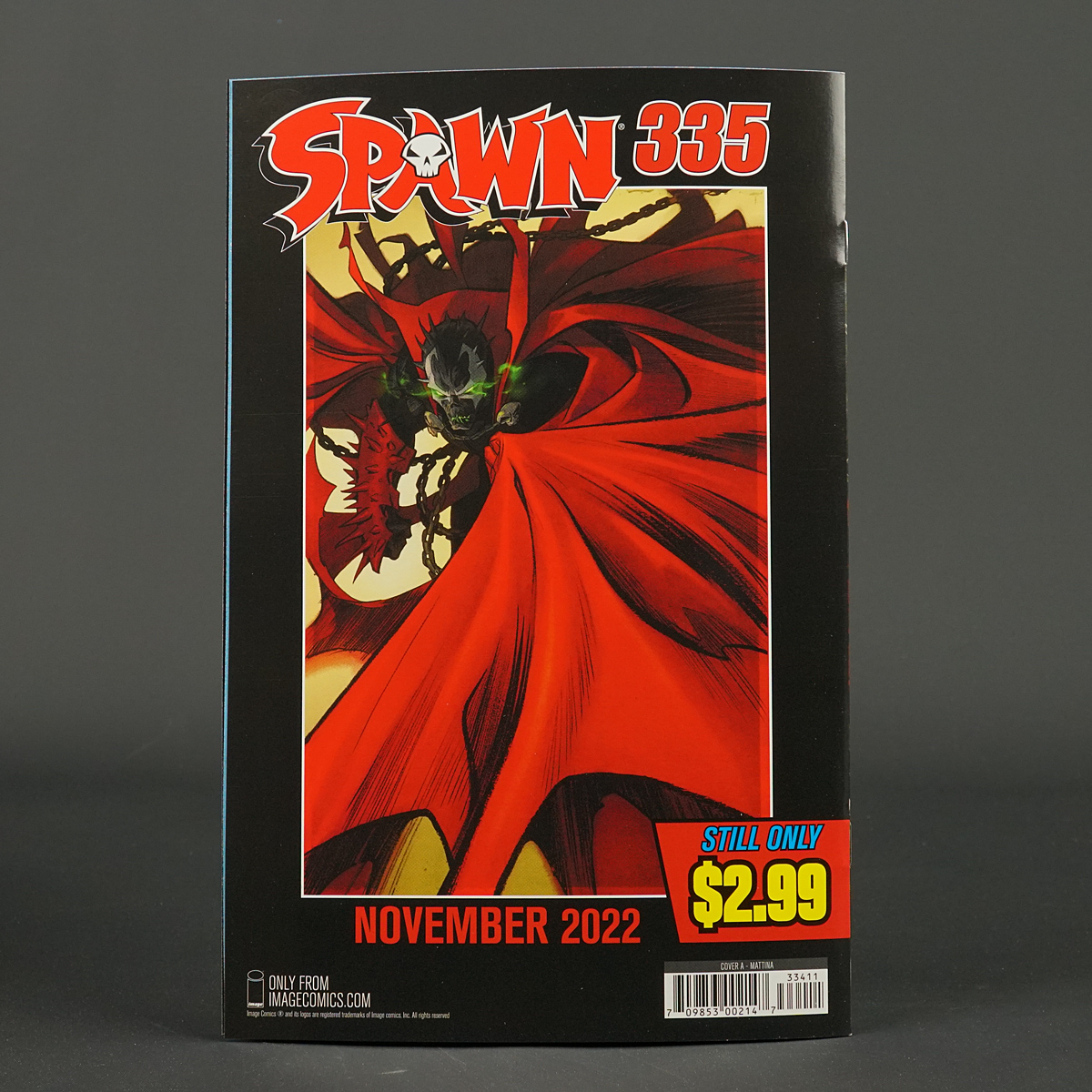 SPAWN #334 Cvr A Image Comics 2022 JUL220244 334A (W) McConville (CA) Mattina - Seibertron Store ...