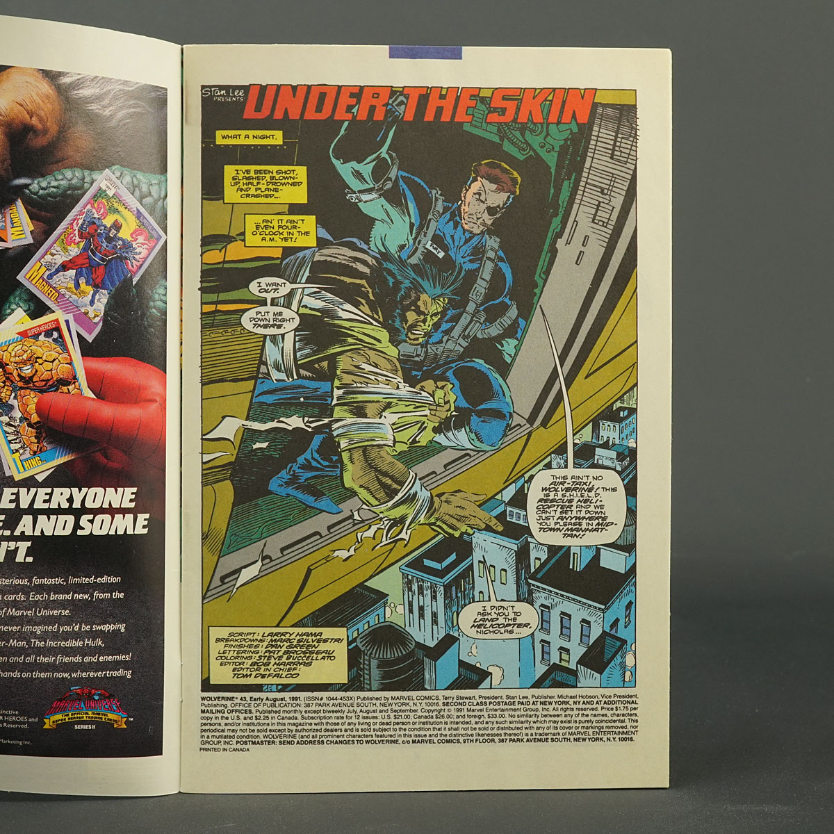 WOLVERINE #43 Marvel Comics 1991 (W) Hama (A/CA) Silvestri 240731A ...