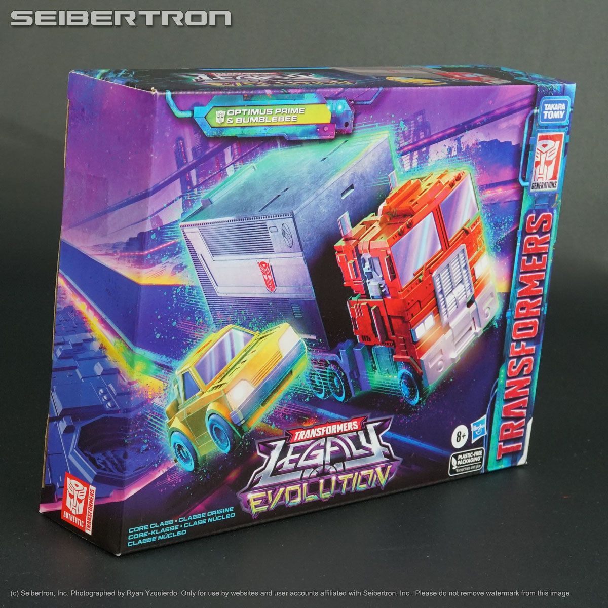 OPTIMUS PRIME + BUMBLEBEE Transformers Legacy Core Class G1 Trailer ...