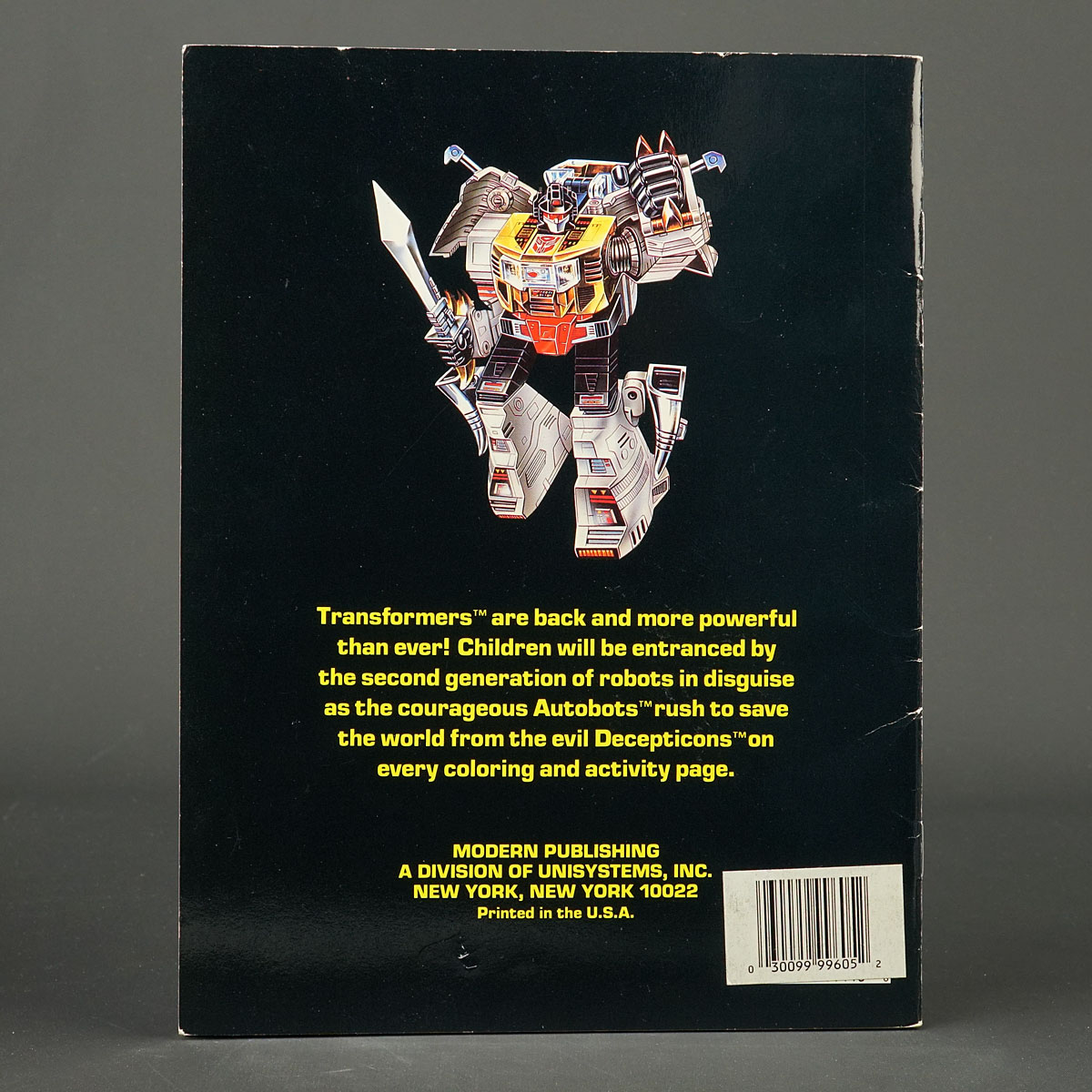 Transformers G2 DECEPTICON DANGER Coloring and Activity Book 1993 ...