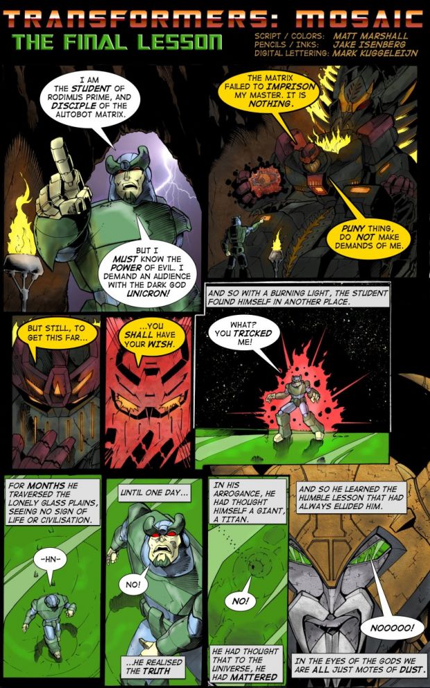 Transformers: Mosaic - The Final Lesson